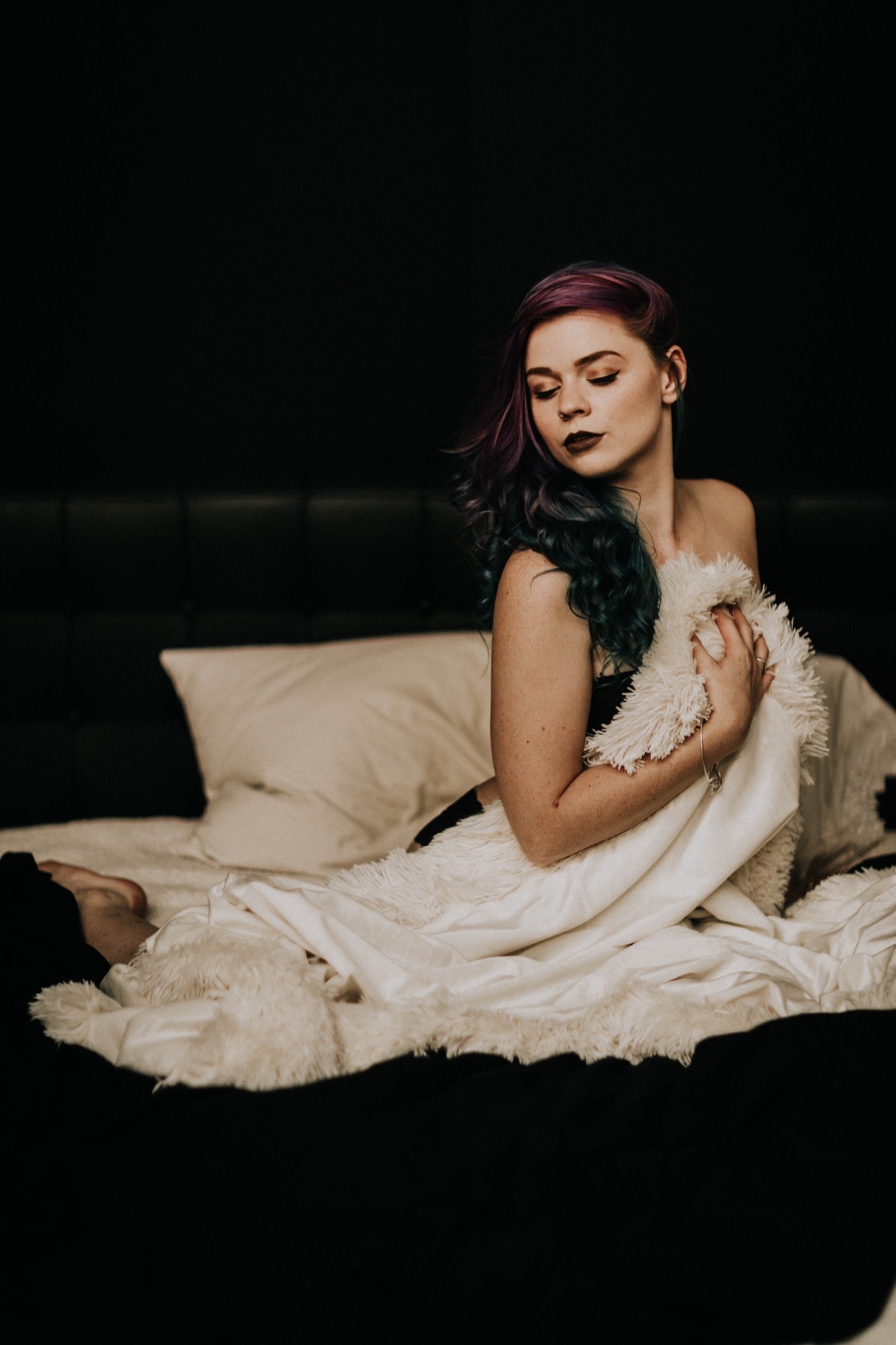 Dark and Moody Boudoir | Aidan's In-Home Boudoir Session